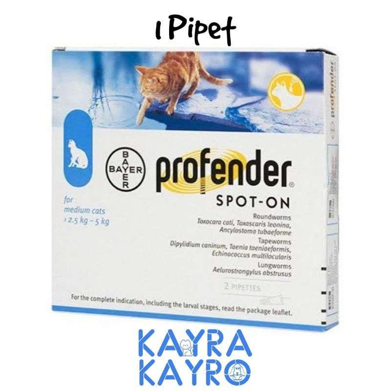 Jual Profender Spot-On for Medium Cat (2-5 kg) 1 Pipet/Tube - Obat ...