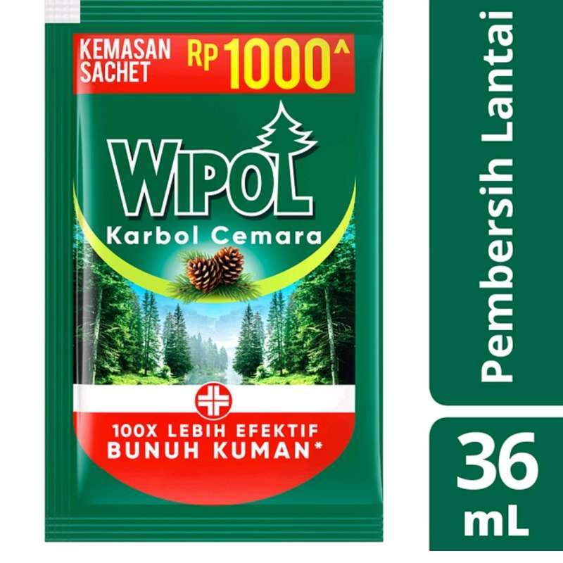 Jual Wipol Karbol Cemara Renceng 36 ml x 6 sachet di Seller ARUL STORE ...