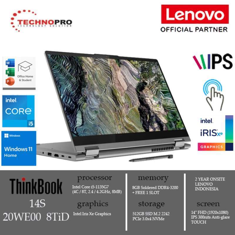 Jual Lenovo Thinkbook S Yoga Itl Tid Laptop Intel Core I G Gb Gb Ssd