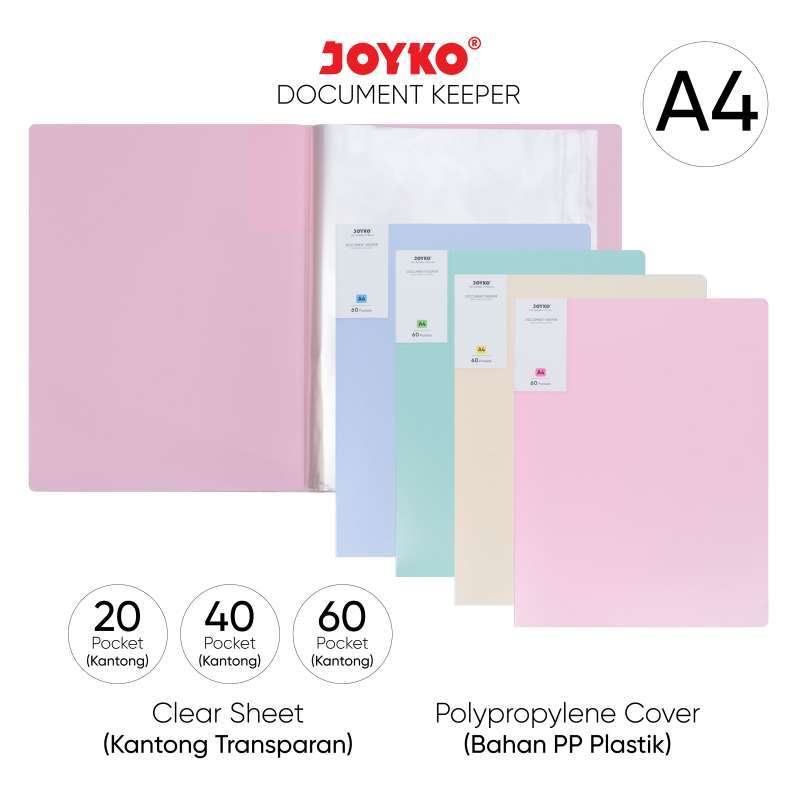 Jual Document Keeper Clear Holder Map File Dokumen Folder Joyko Dk ...