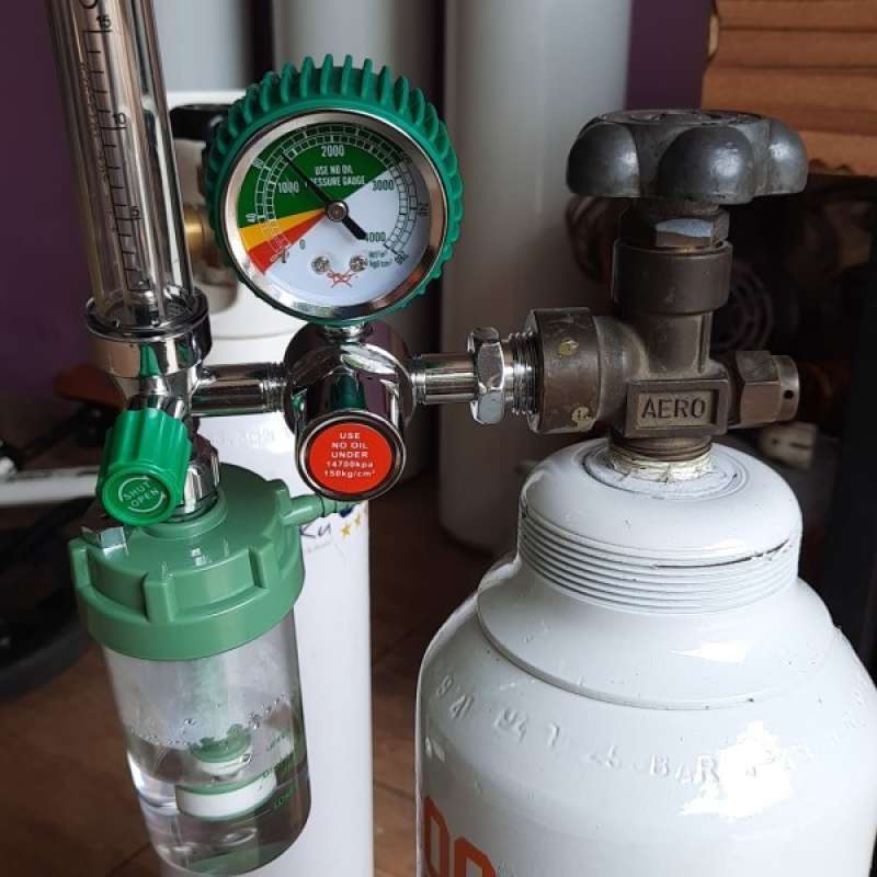 Jual Regulator Gas Oksigen Medis / Regulator Oxygen / Alat Bantu ...