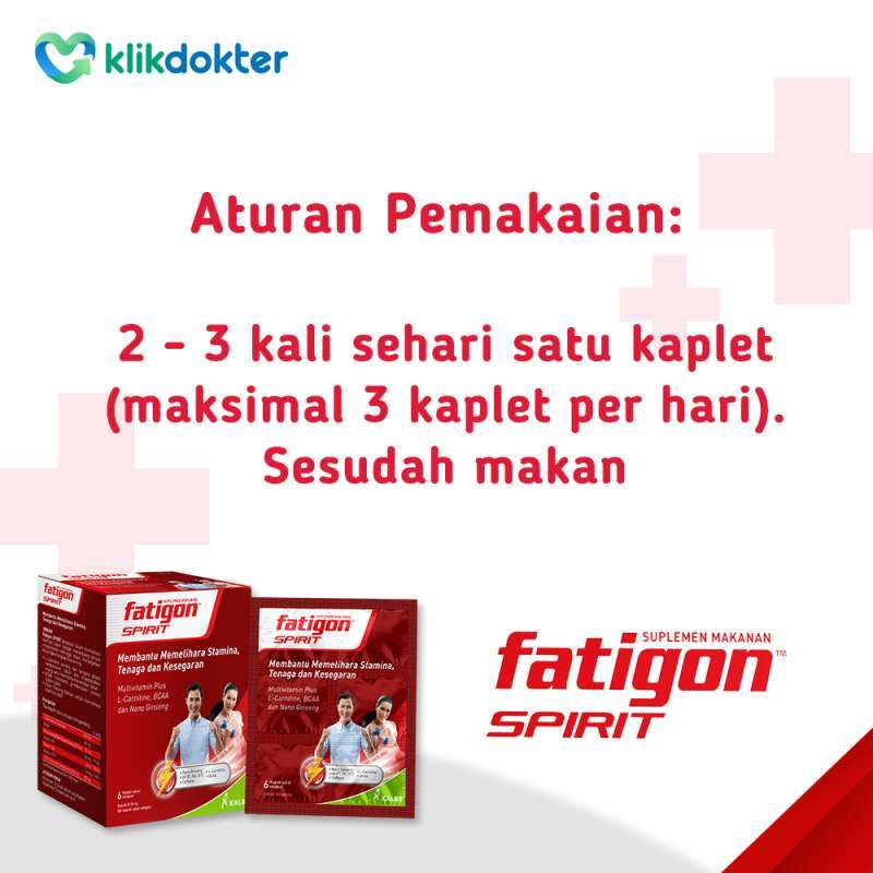 Jual Fatigon Spirit Multivitamin Stamina 1 Box (60) Di Seller ...