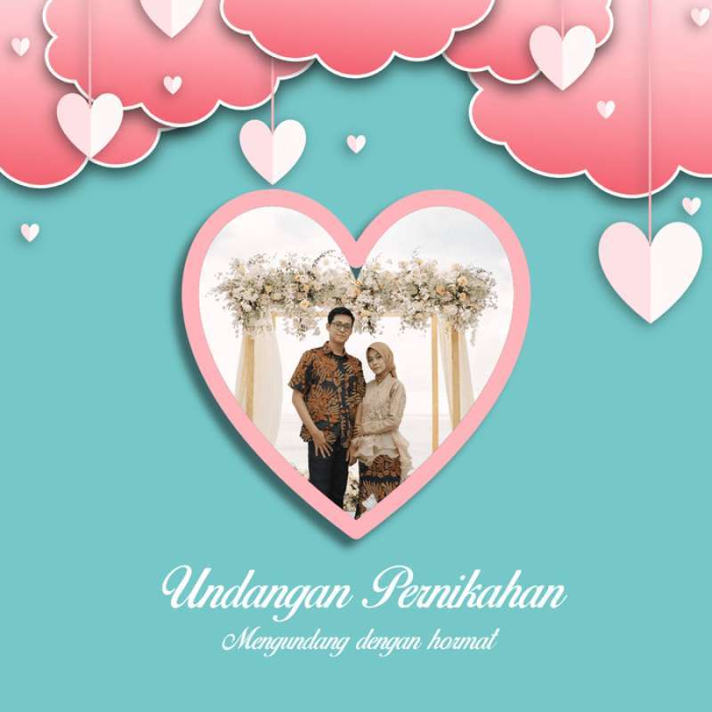 Jual Undangan Video Tema Love Sky, Pernikahan dan Wedding di Seller ...