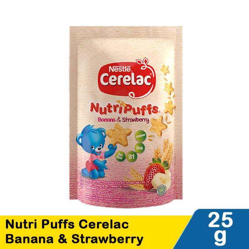Jual Nestle Nutri Puffs Cerelac Banana & Strawberry 25 Gram di Seller ...