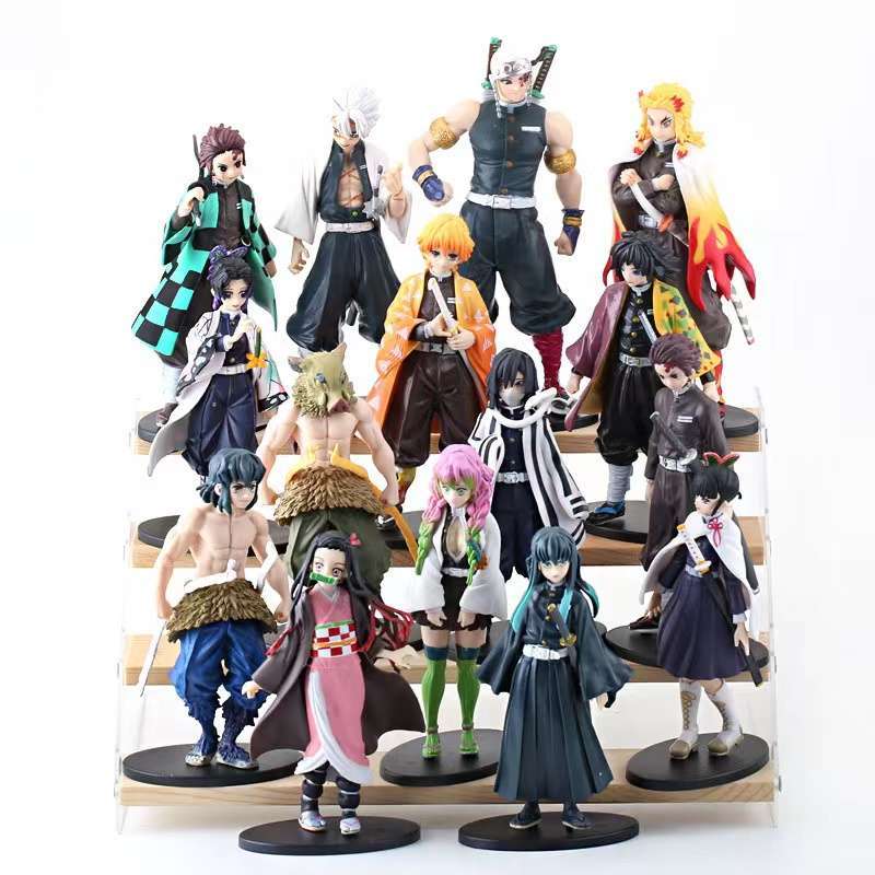 Jual Action FIgure Anime Demon Slayer 10 Karakter 15CM | Figur Animasi ...