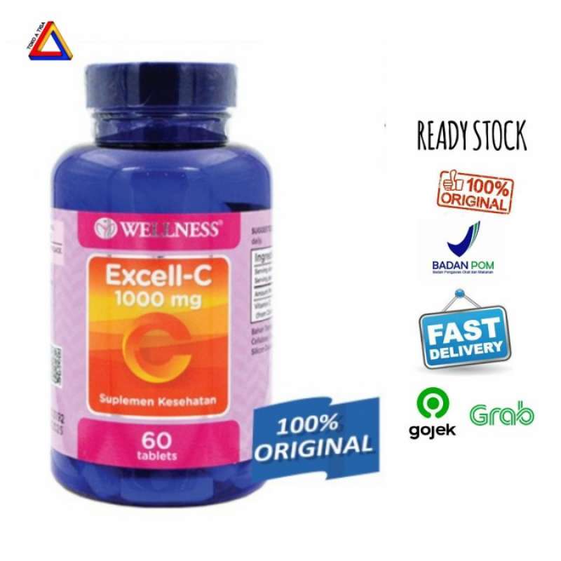 Jual Wellness Excell C 1000mg / Vitamin C 1000 Mg Vit C 60 Tablets Bpom ...