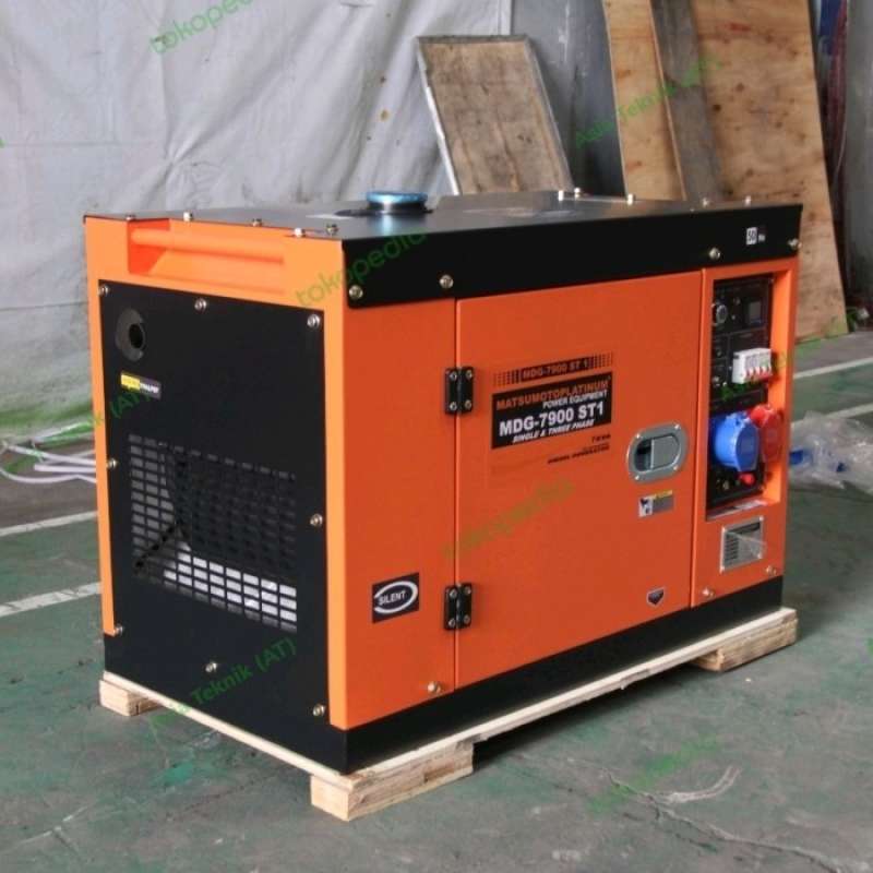 Jual Genset Silent 10 Kva Maks 7500 Watt 1 Phase.. Diesel Generator ...