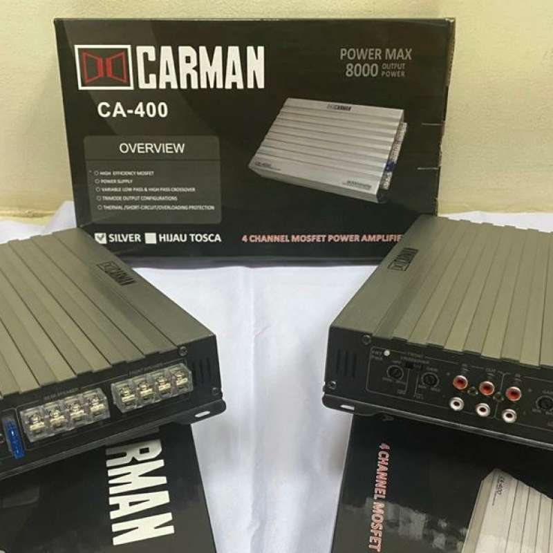 Promo Power Amplifier Mobil Carman Ca-400 8000Watt 4 Channel Diskon 22% ...