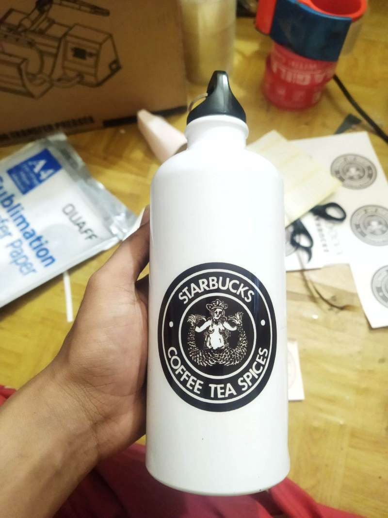 Jual Cetak Botol Sport Custom Desain Edisi Tulisan Dan Logo Starbucks ...