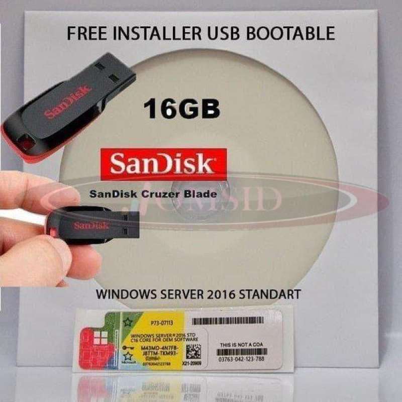 Jual Windows Server 2016 Data Center Include 5 Cal Sticker COA Original ...