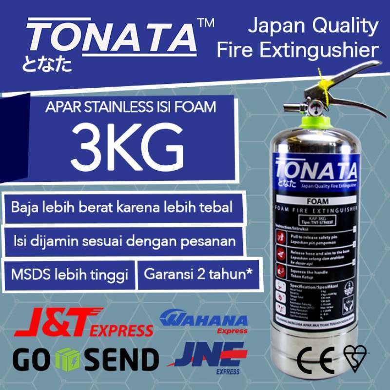 Jual Stainless APAR 3KG FOAM TONATA / Set Komplit di Seller Tonata ...