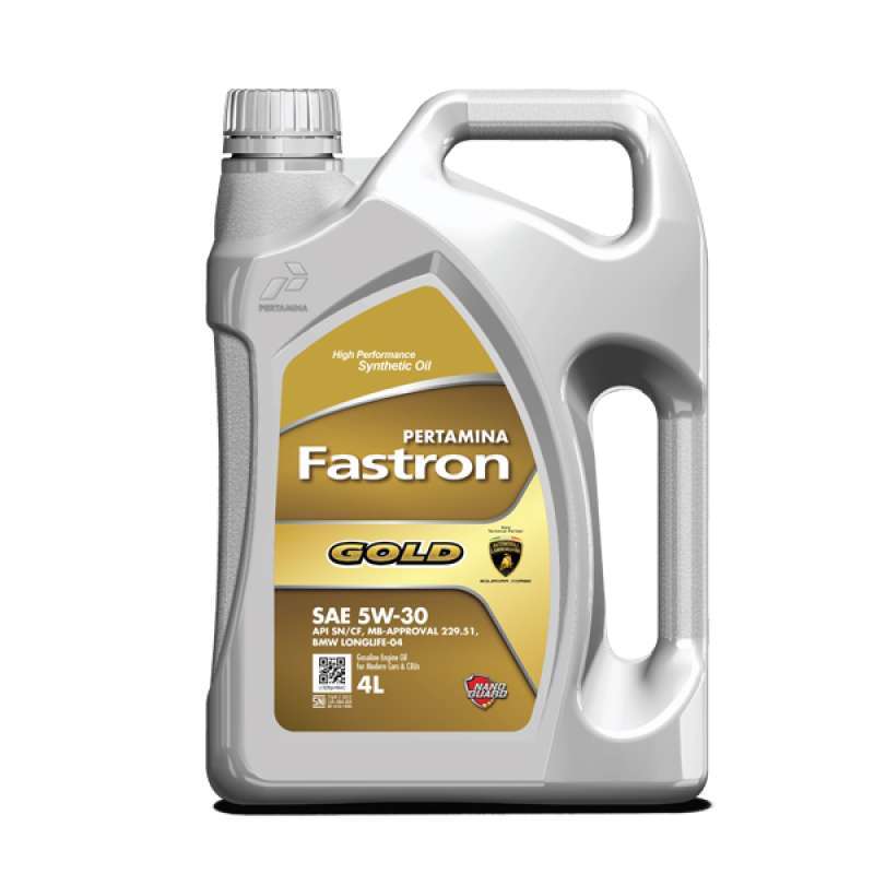 Jual Pertamina Fastron Gold SAE 5W-30 API SN-CF, MB-APPROVAL 229.51 ...