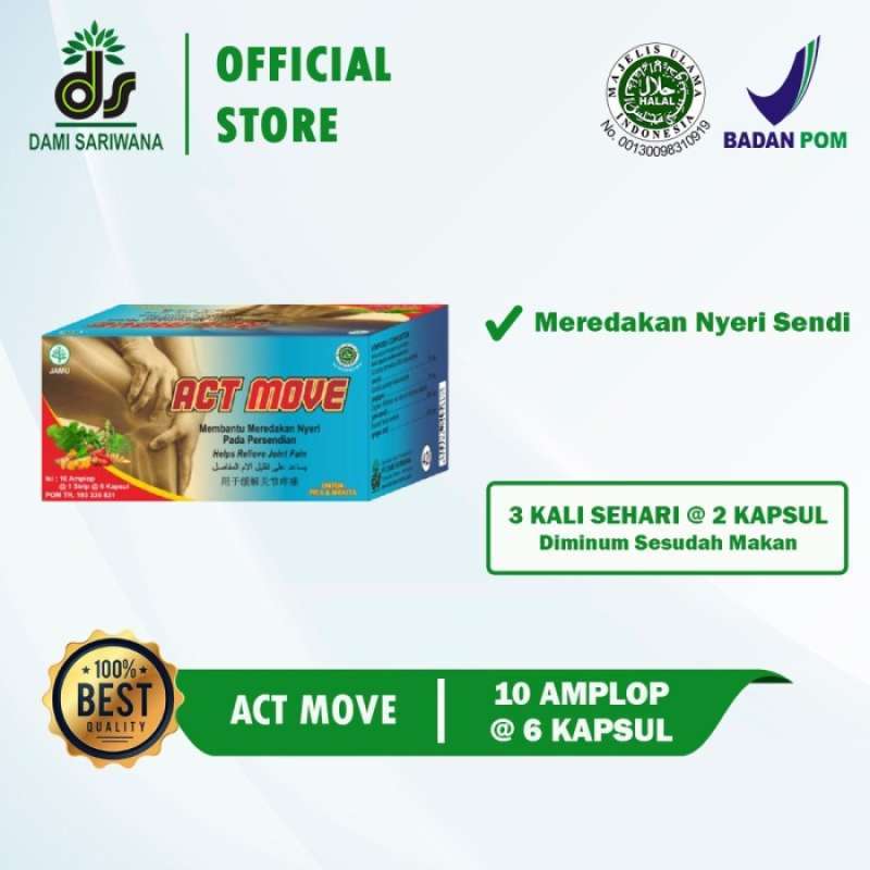 Jual ACT MOVE Box @10 Amplop ~ untuk Meredakan Nyeri Sendi..Nyeri ...