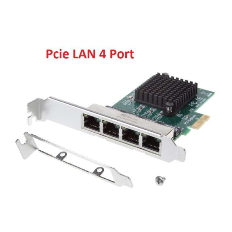 Jual Lan Card 4 Port Pcie Realtek Gigabit Lan Ethernet Quad Port High ...