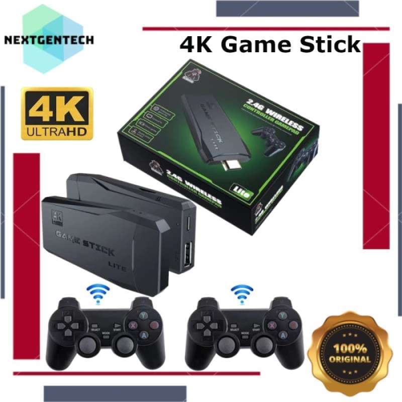 Promo 4K Game Stick Game Console Wireless Gamepad HDMI TV Retro Video ...