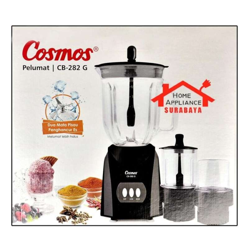 Jual Blender Cosmos 3 In 1 Kaca Cb 282 G / Cb-282 G Kapasitas 2 Liter ...