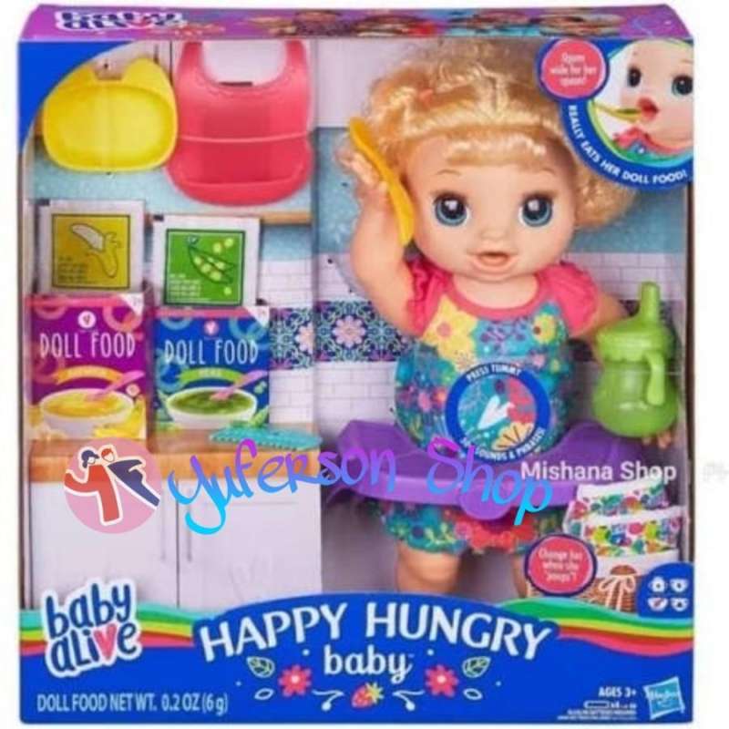 Jual BABY ALIVE HAPPY HUNGRY BABY / Bisa makan, pup, minum, dan pipis ...