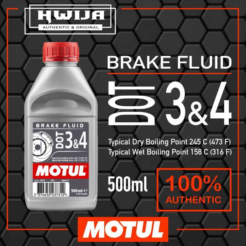 Jual MOTUL Original Minyak Rem Brake Fluid DOT 3&4 Kemasan 500mL di ...