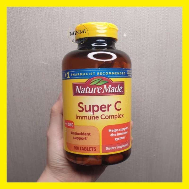 Promo Nature Made Super C immune complex 200 tablet usa vitamin c ...