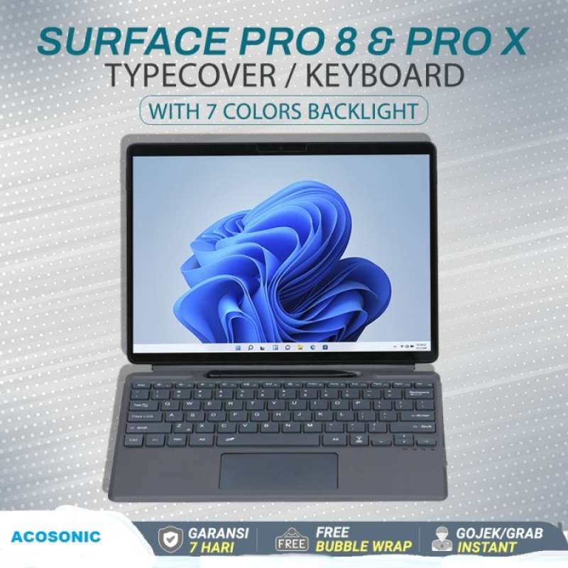 Jual Keyboard Keypad Microsoft Surface Pro X Pro 8 Bluetooth Wireless ...