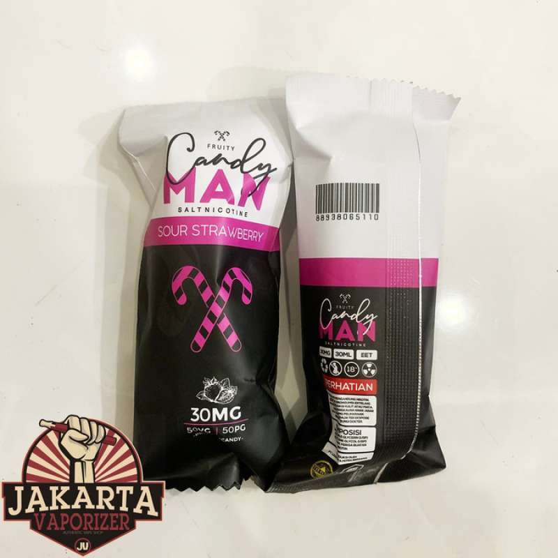 Jual [SALT] CANDY MAN SOUR STRAWBERRY 30ML 30MG CANDYMAN LIQUID FVS X ...