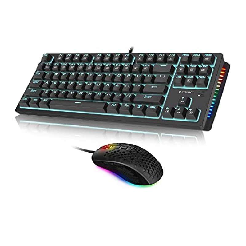 Jual Combo Keyboard dan Mouse Mekanik, E-YOOSO Wired Gaming Keyboard ...