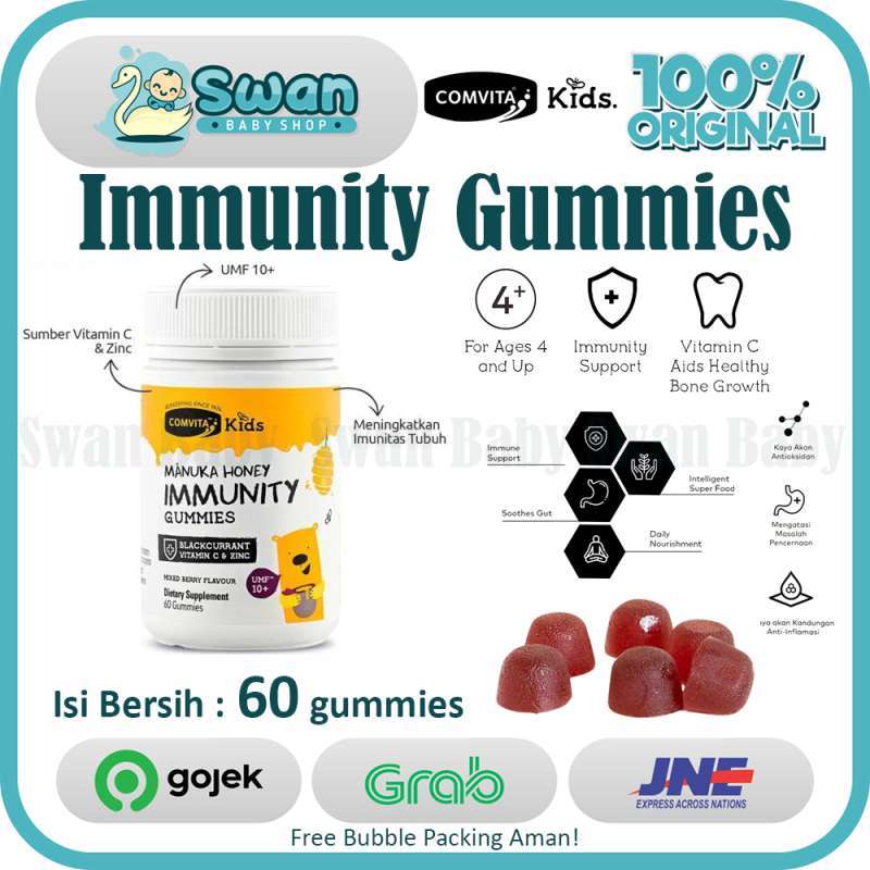 Jual Comvita Kids Manuka Honey Immunity Gummies with UMF 10+ Vitamin ...