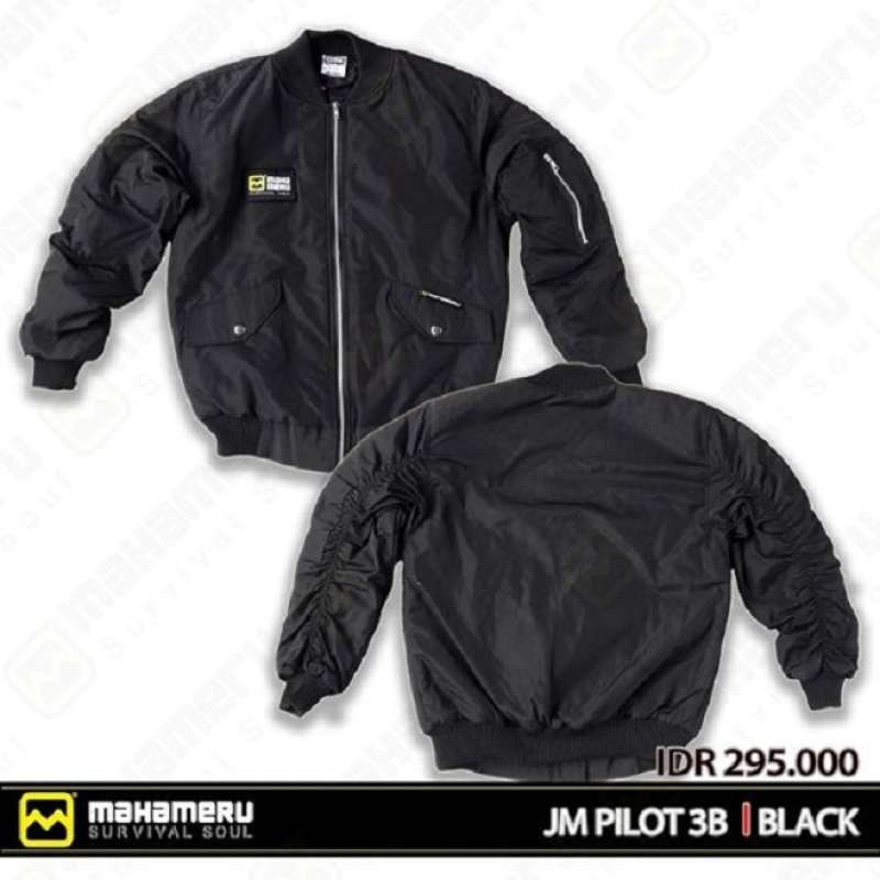 Jual Jaket Pilot Mahameru - M-L BLACK di Seller Mahameru Survival Soul ...