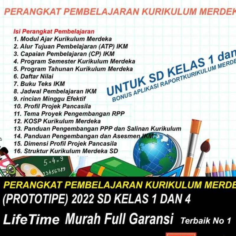 Promo PERANGKAT PEMBELAJARAN (PROTOTIPE) KURIKULUM MERDEKA 2022 SD KELAS 1 DAN 4 Diskon 10% di ...