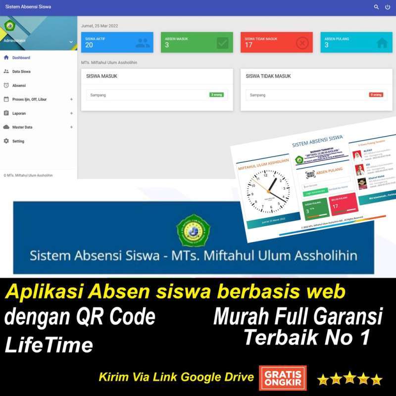 Promo Aplikasi Absen Siswa Berbasis WEBSITE dengan QR Code Diskon 10% ...