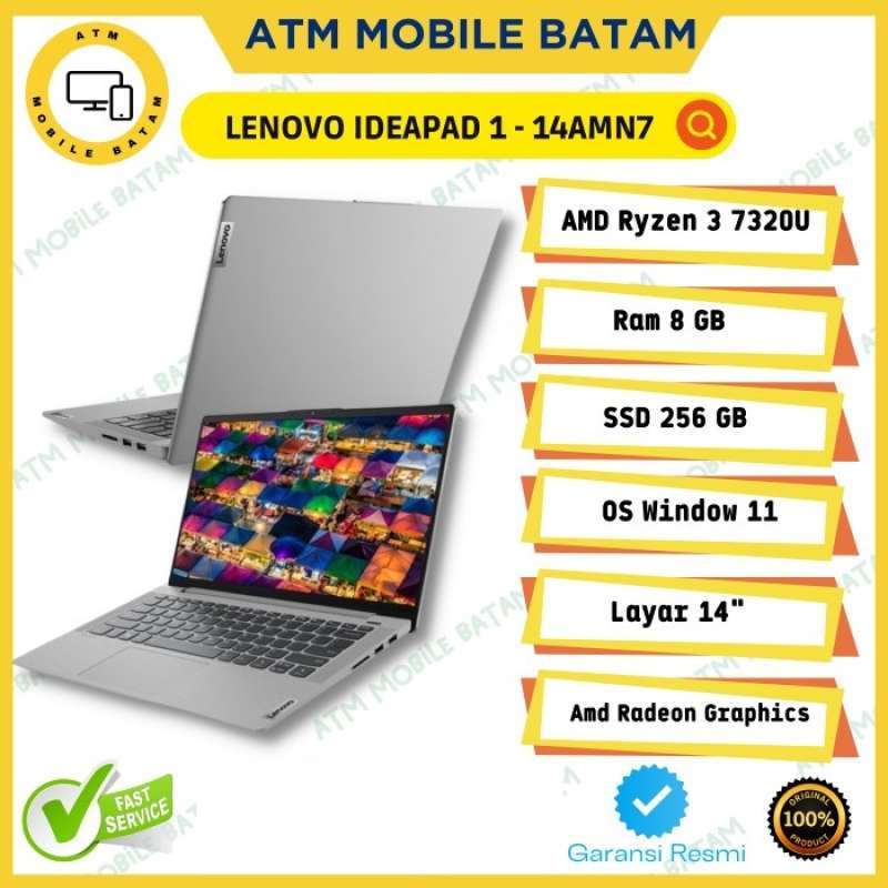 Jual Lenovo Ideapad Slim 1 Ryzen 3-7320u 256gb Ssd 8gb Win11+ohs - Cloud Grey - Sand Di Seller ...