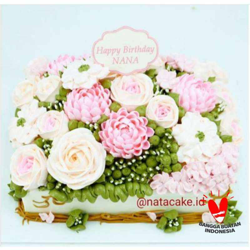 Jual Nata Cake Kue Tart Butter Cream 740(ukuran kotak 12x16 cm) di ...