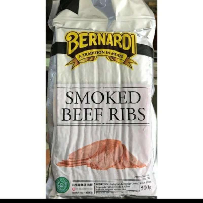 Jual Bernardi Smoked Beef Ribs 500 Gr Daging Iga Sapi Asap Di Seller