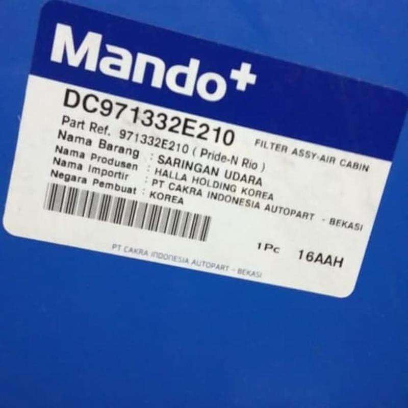 Jual Mando+ Filter Ac Hyundai Kia Chevrolet di Seller Jaya Champion ...