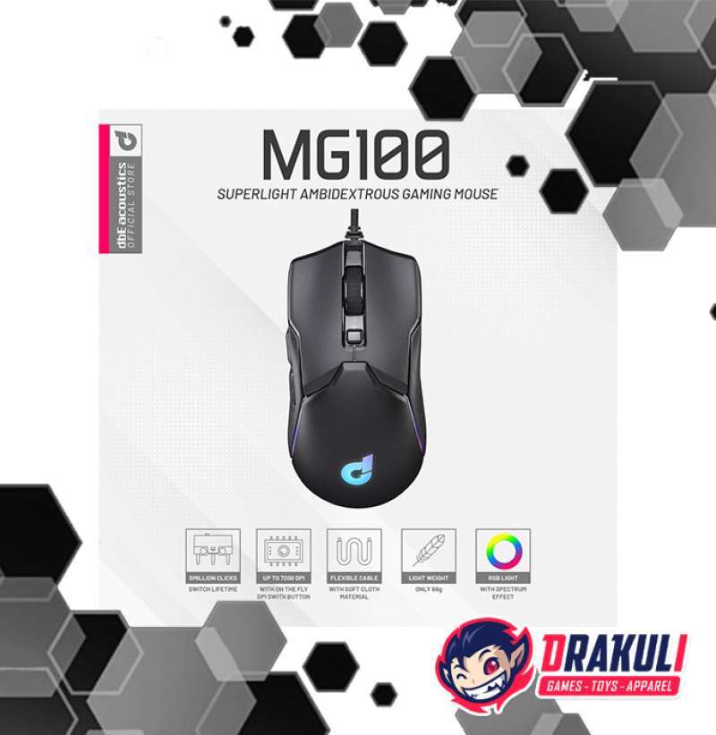 Jual dbE MG100 Superlight Gaming Mouse di Seller Drakuli Games Official ...