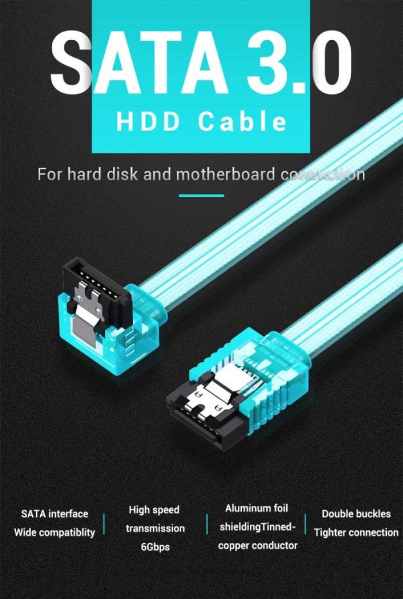 Jual Kabel Data Sata Klip 3.0 Harddisk Hdd Ssd 6 Gbps Di Seller Multi ...