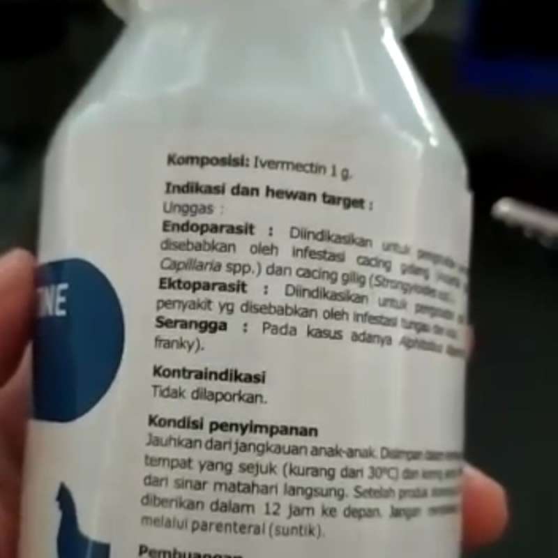 Promo Promectine Oral 250ml Obat Kutu Gurem Scabies Koreng Cacing ...