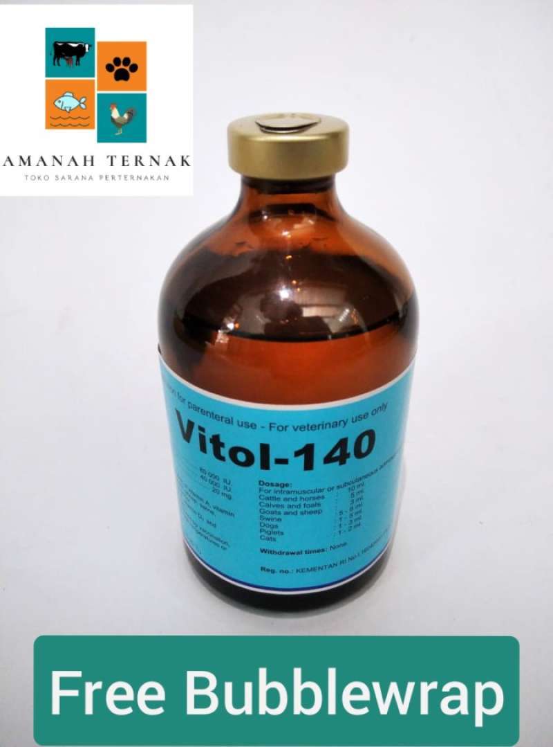 Promo Vitol 140 Vol 100 Ml Vitamin Ade Pemacu Pertumbuhan Hewan Diskon ...