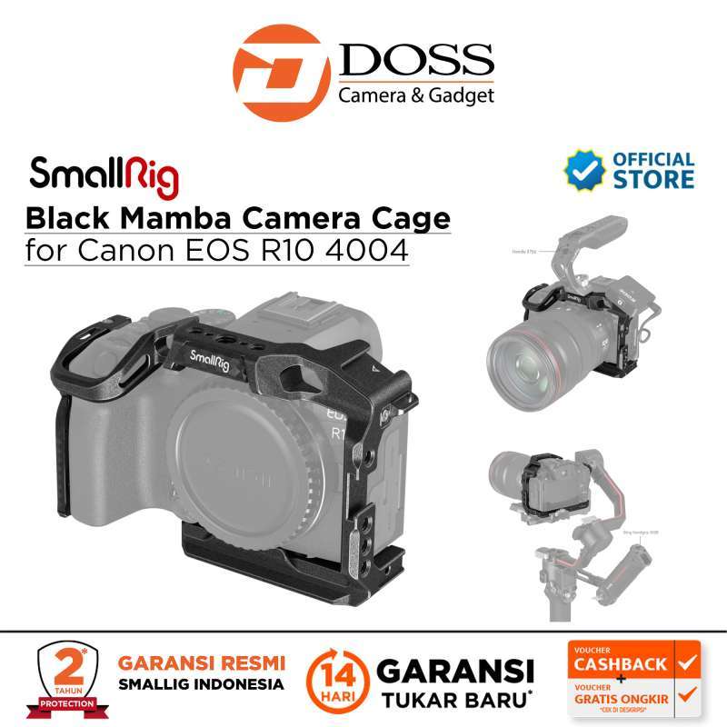Jual SmallRig “Black Mamba” Cage for Canon EOS R10 4004 di Seller Doss ...