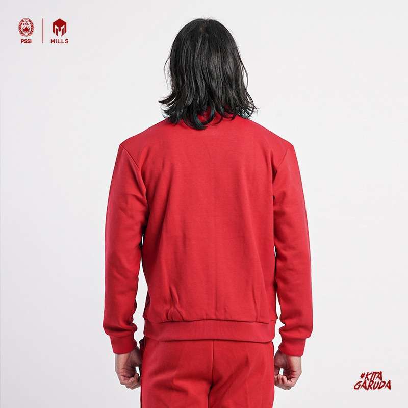Jual MILLS Timnas Indonesia Garuda Track Jacket 8004GR - Red XXL di ...