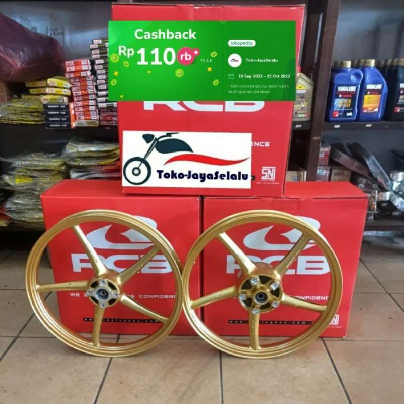 Jual Velg Racing Rcb Y15zr Mx King &vixion New Sp522 160-160 Gold ...
