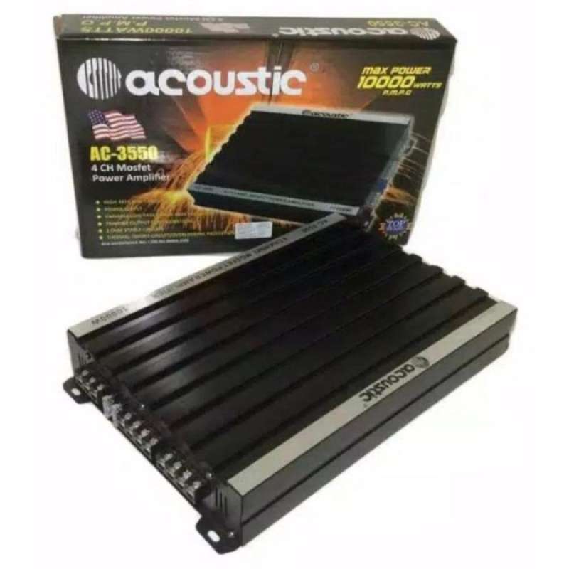 Jual Power Amplifier Acoustic Aac-3550 4 Channel Mosfet 10000 Watt Di ...