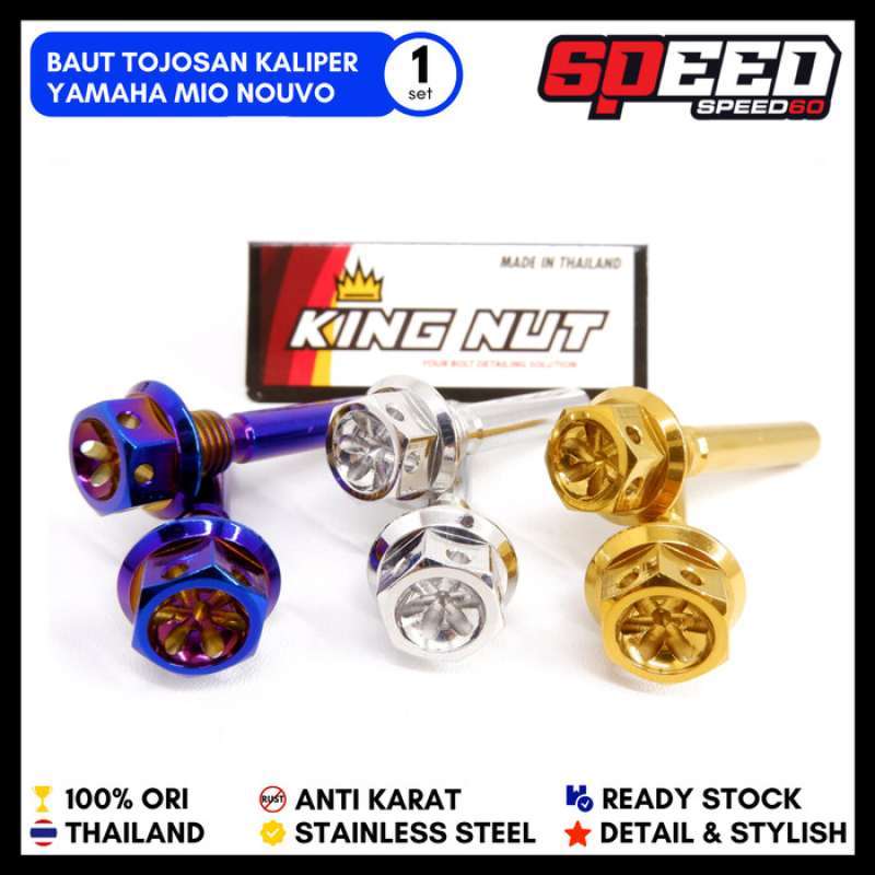 Jual Probolt Baut Tojosan Kaliper Yamaha Jupiter Mio Nouvo Drat 14 King Nut Di Seller Ruji Store ...