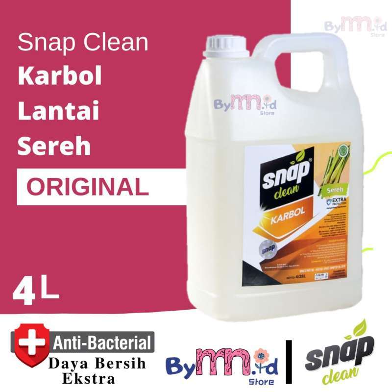Jual SNAP CLEAN KARBOL 4L - SNAP CLEAN KARBOL PEMBERSIH LANTAI 4 L di ...