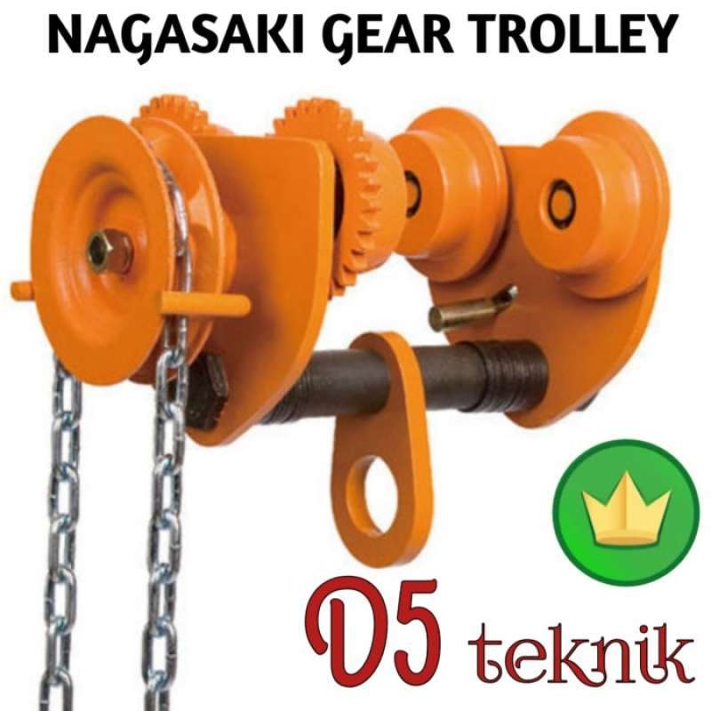 Jual Manual Gear Trolley 2 Ton X 3 Meter Nagasaki Geared Trolly Japan ...