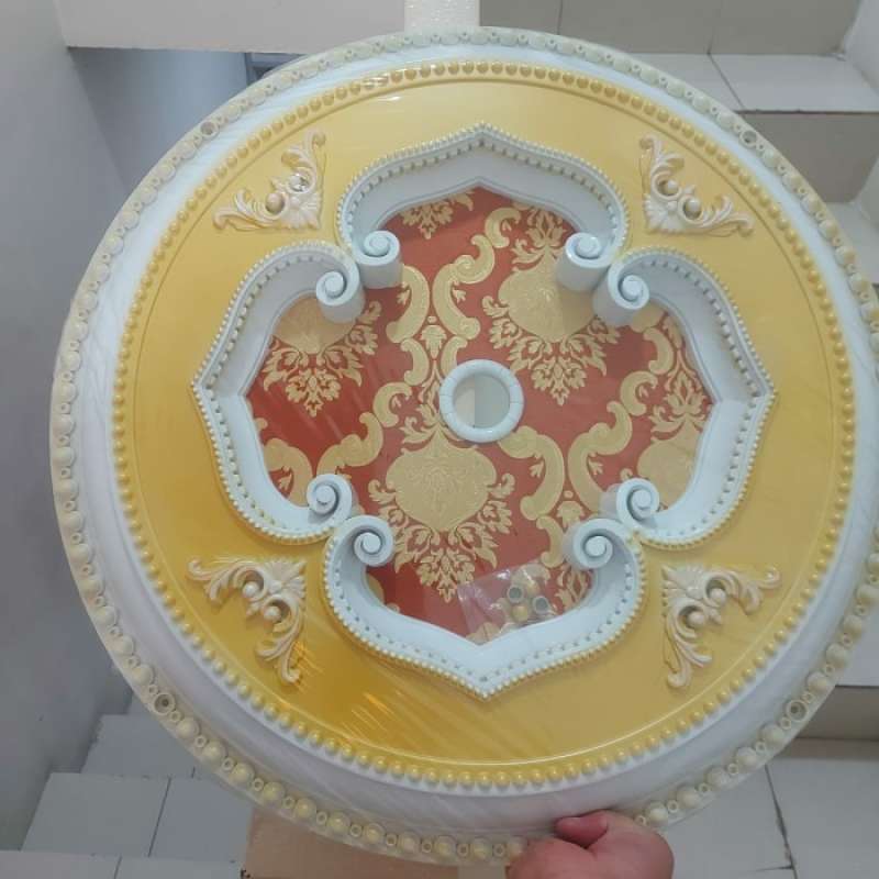 Promo Ornament Lampu Plafon Pvc & Gypsum Pvc Ukuran 60Cm X 60Cm - E ...
