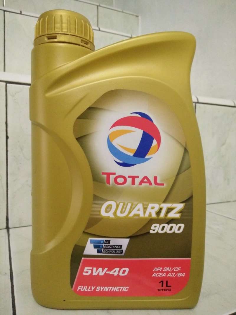 Promo Oli Asli Total Quartz 9000 5W-40 API SN ACEA A3/B4 Fully ...