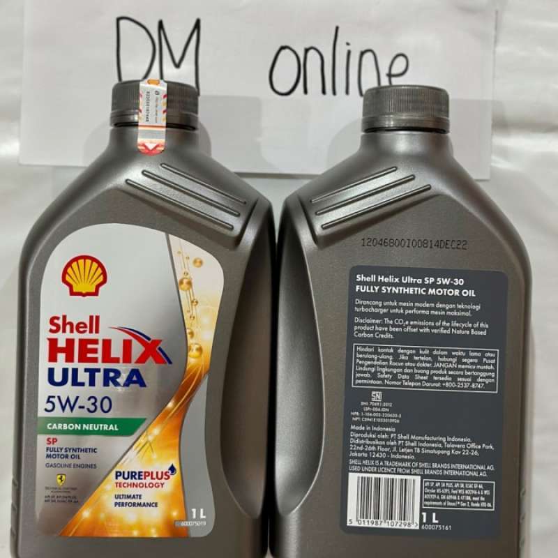Promo Shell Helix Ultra 5w-30 1l / Dexos1 / Oli Mobil Full Synthetic ...