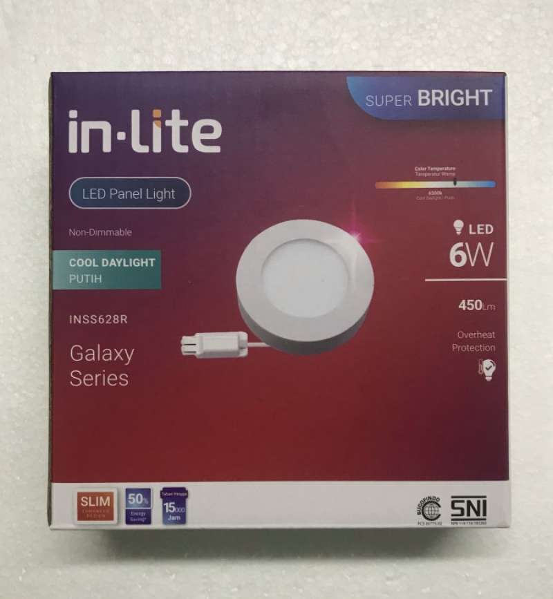 Promo Downlight Led Panel 6 Watt In-Lite Outbow Bulat INS-628R InLite ...