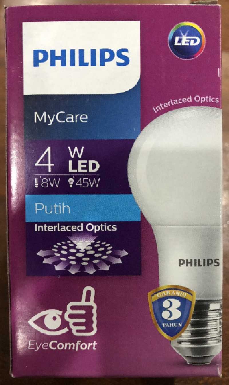 Jual Lampu Philips LED LEDbulb MyCare 4 watt Putih 6500k 4w di Seller ... Jual Lampu Philips LED LEDbulb MyCare 4 watt Putih 6500k 4w di Seller ...